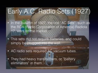 Household Radio Sets in The 1920s | PDF