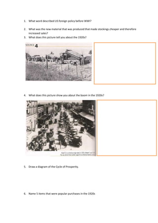 1920s revision sheets | DOCX