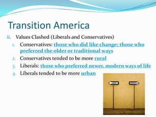 1920s transition america notes | PPT