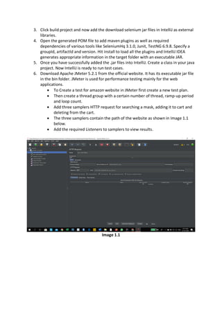 Selenium and JMeter | PDF | Browsers | Computer Software and Applications