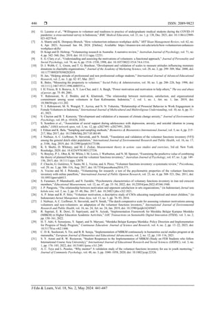 The Indonesian version of volunteer functions inventory: Its validity and reliability | PDF