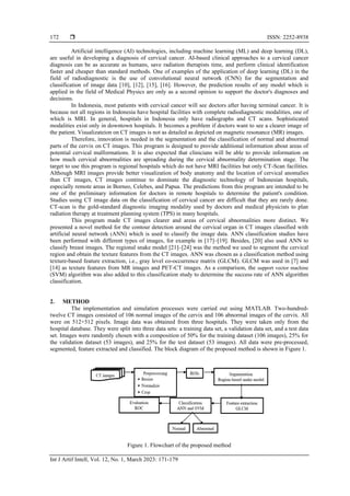 Artificial neural network for cervical abnormalities detection on computed tomography images | PDF