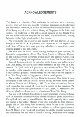 Comet In Our Sky Lim Chin Siong In History Tan Jing Quee Jomo K S ...