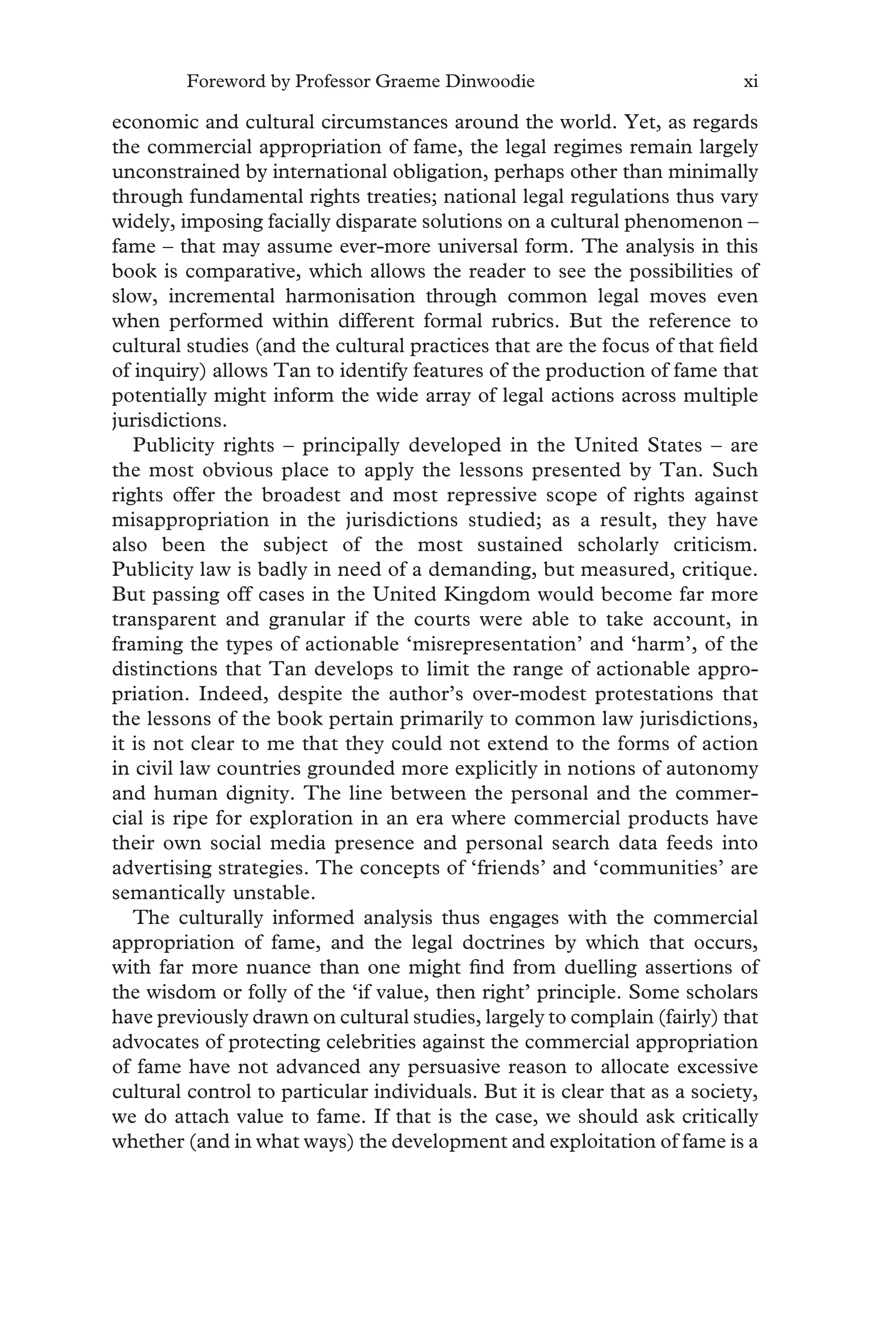 The Commercial Appropriation Of Fame David Tan | PDF