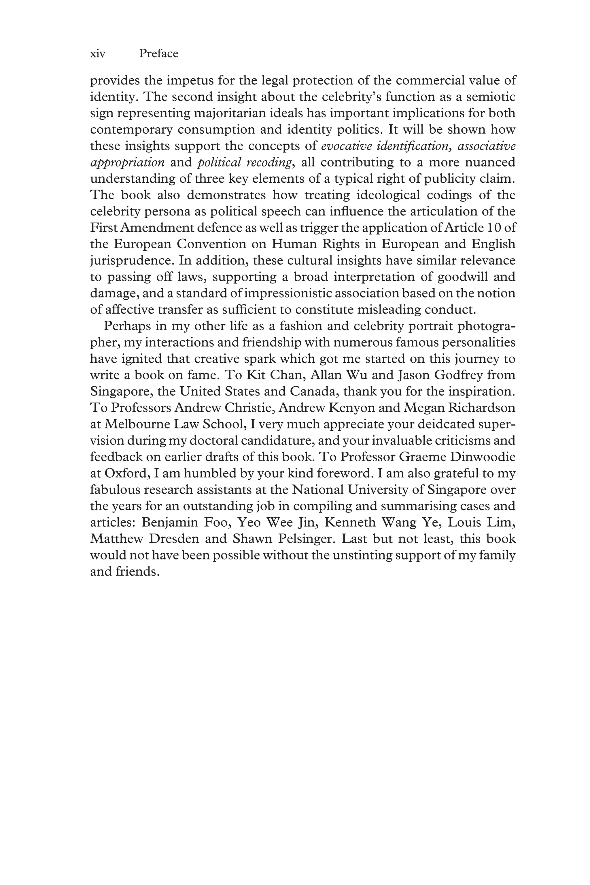 The Commercial Appropriation Of Fame David Tan | PDF