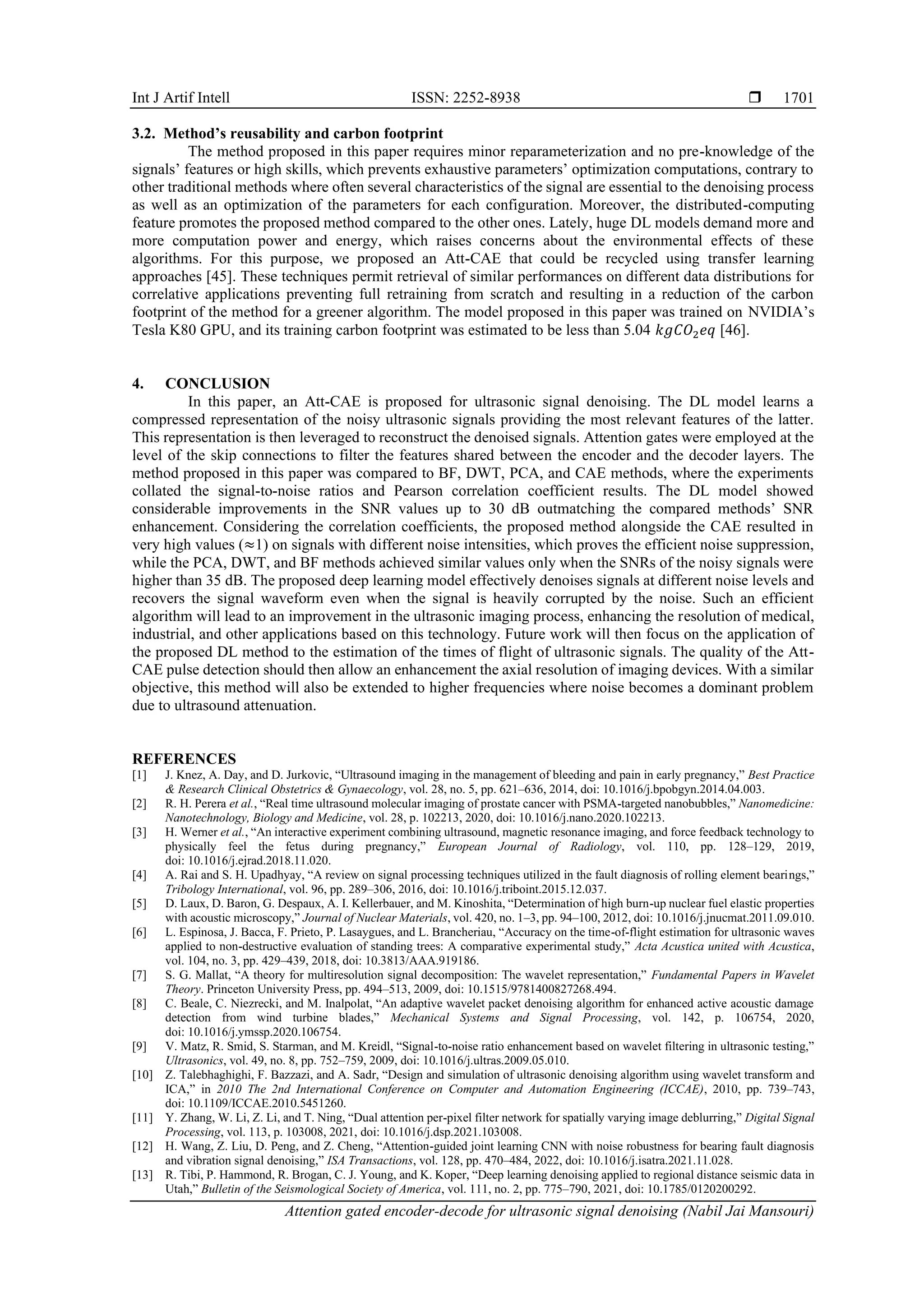 Attention gated encoder-decoder for ultrasonic signal denoising | PDF