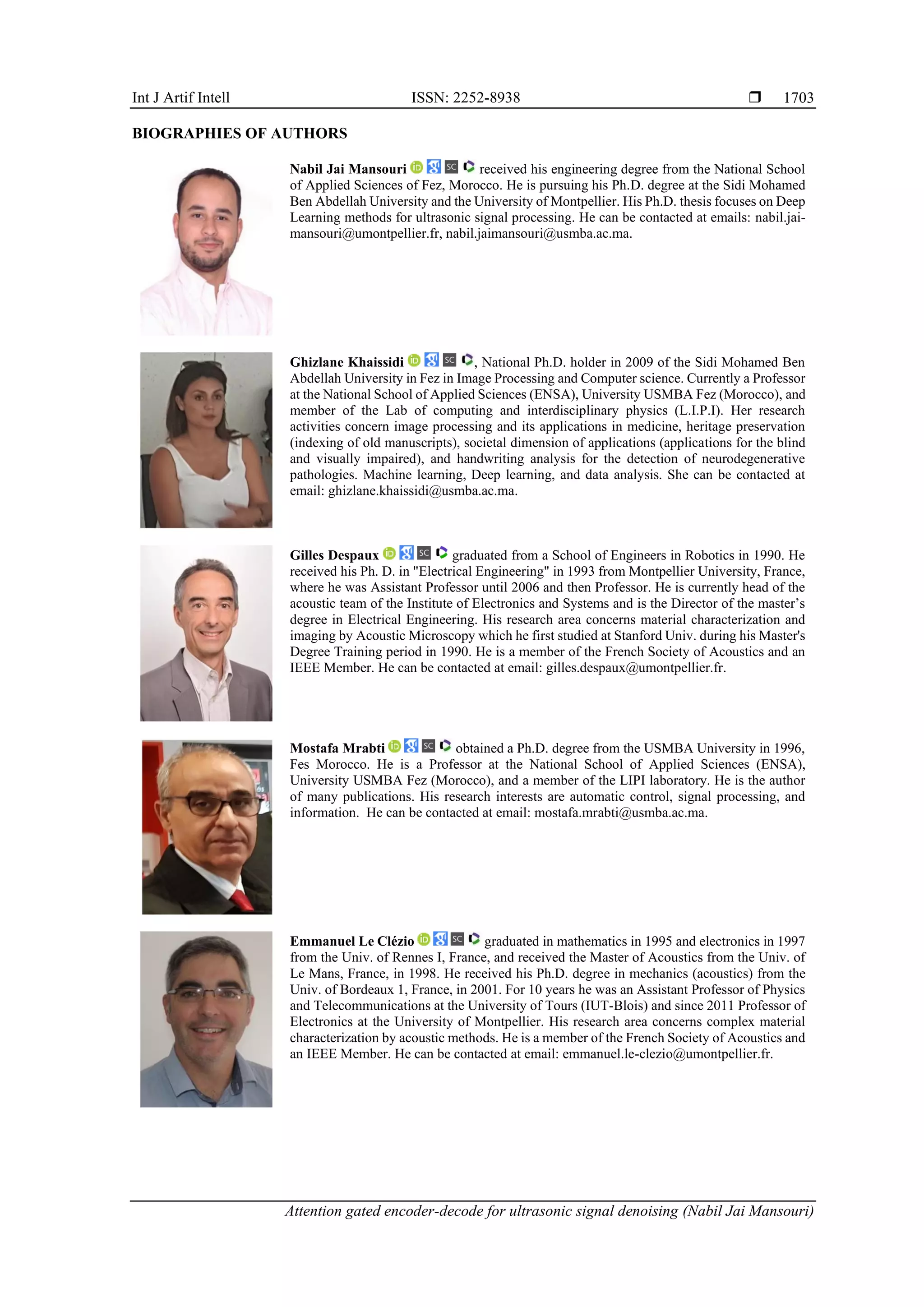 Attention gated encoder-decoder for ultrasonic signal denoising | PDF