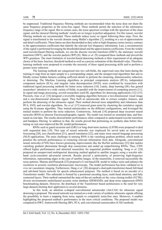 Attention gated encoder-decoder for ultrasonic signal denoising | PDF