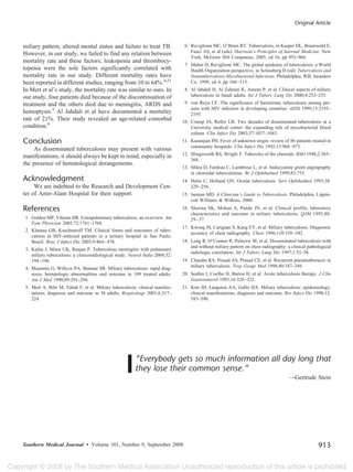 Miliary TB | PDF