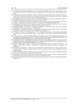 MRAS-based Sensorless Speed Integral Backstepping Control for Induction Machine, using a Flux ...