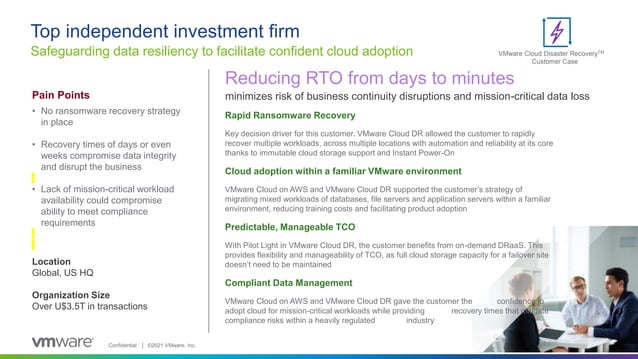 VMware Disaster RECOVERY | PPTX | Cloud Computing | Internet