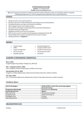 Resume-UI developer | DOC