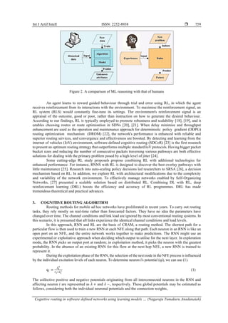 Cognitive routing in software defined networks using learning models with latency and throughput ...