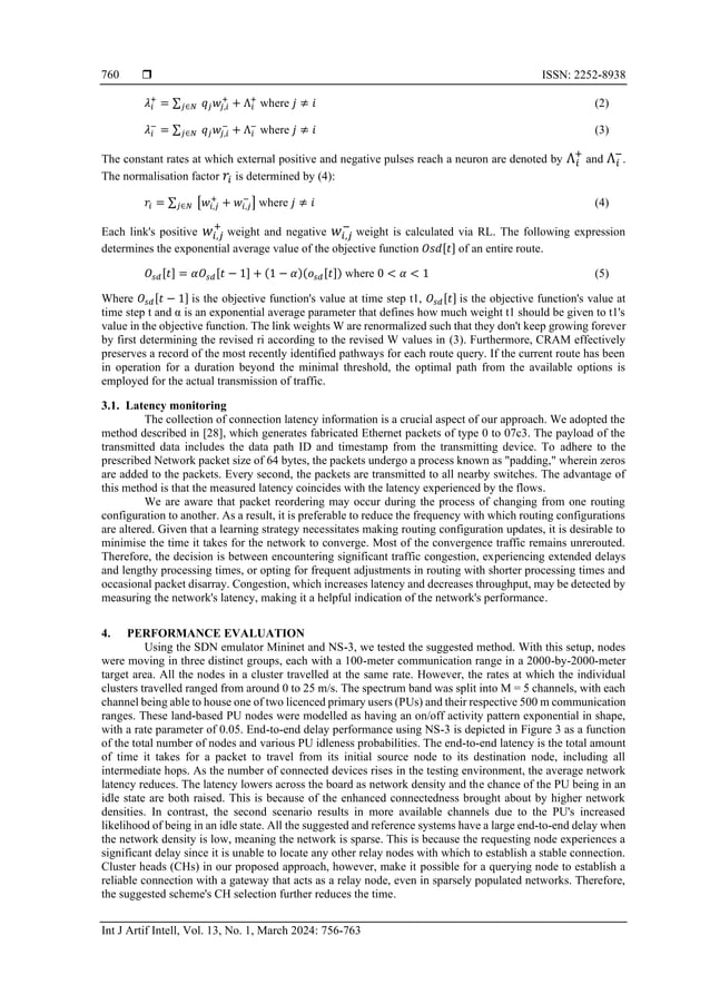Cognitive Routing In Software Defined Networks Using Learning Models With Latency And Throughput