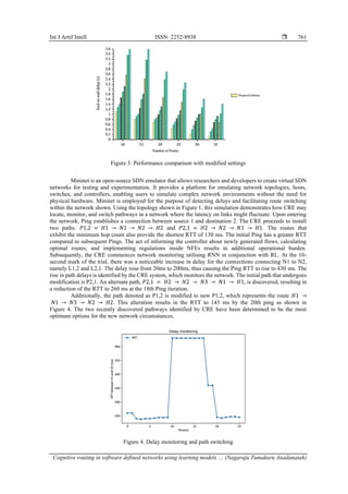 Cognitive routing in software defined networks using learning models with latency and throughput ...