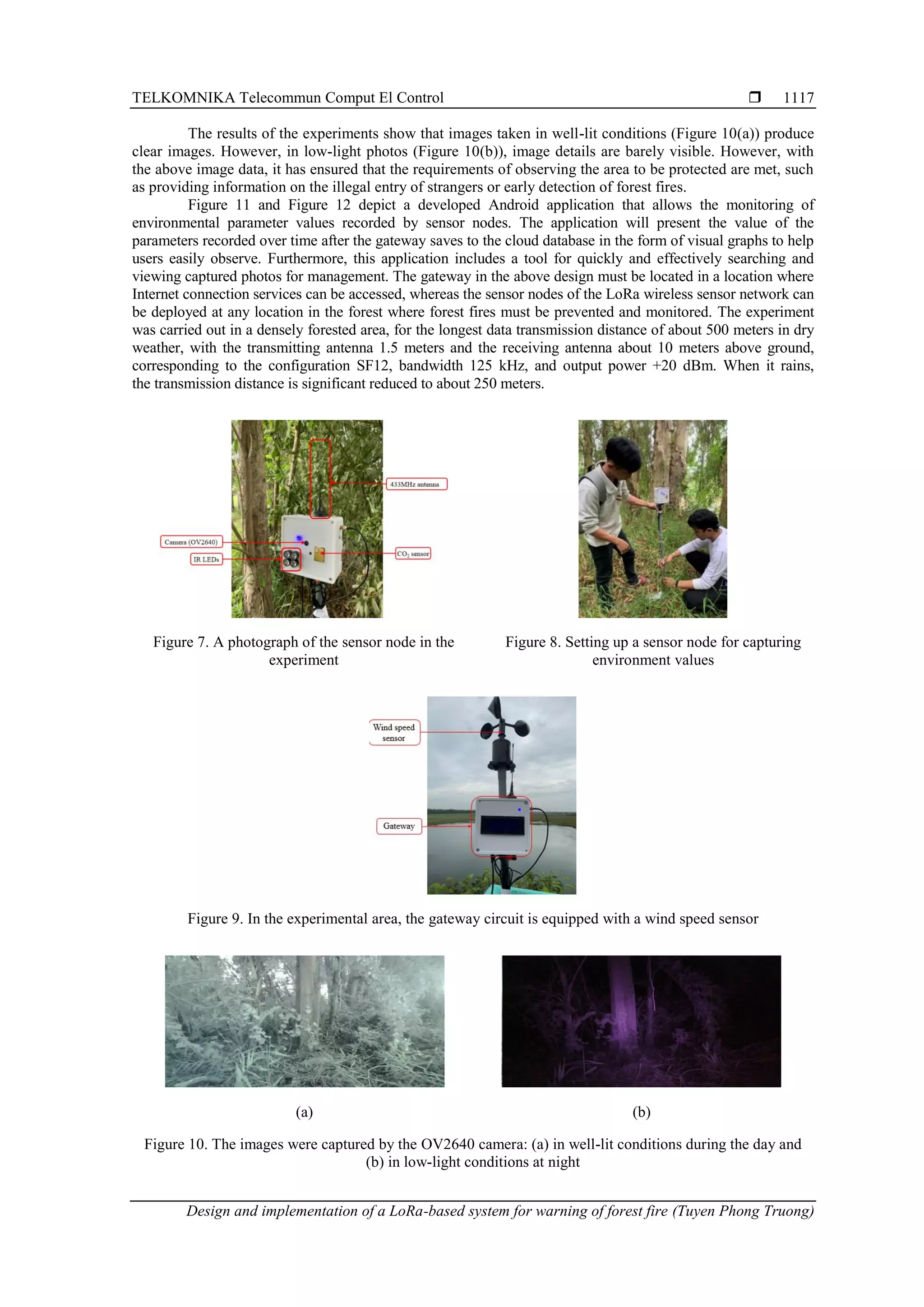 Design and implementation of a LoRa-based system for warning of forest fire | PDF