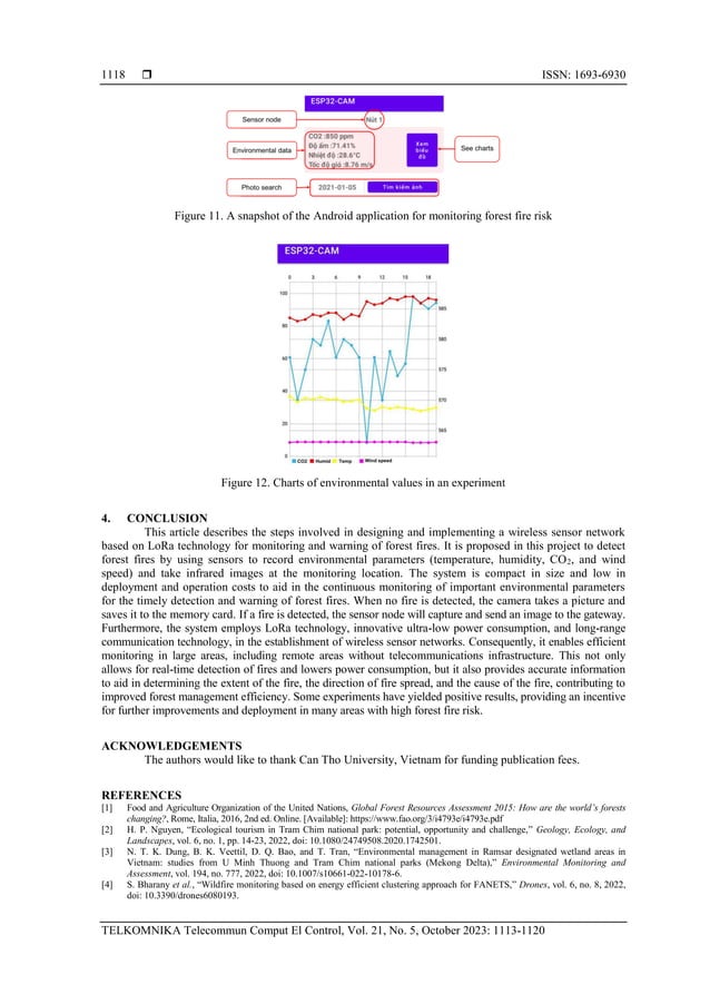 Design and implementation of a LoRa-based system for warning of forest fire | PDF