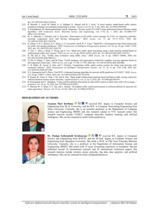 Software defined network-based controller system in intelligent transportation system | PDF