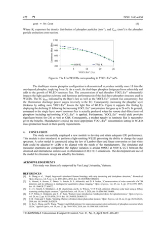 The improvement of the color rendering index using convex-dual-layer remote phosphor geometry ...
