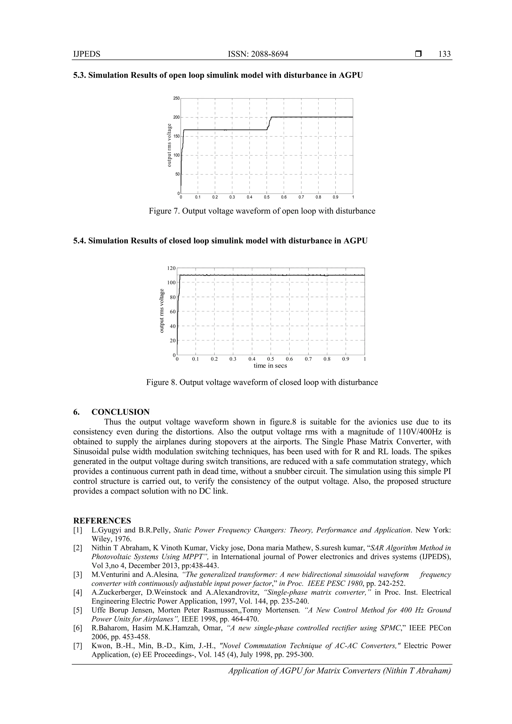Application of AGPU for Matrix Converters | PDF