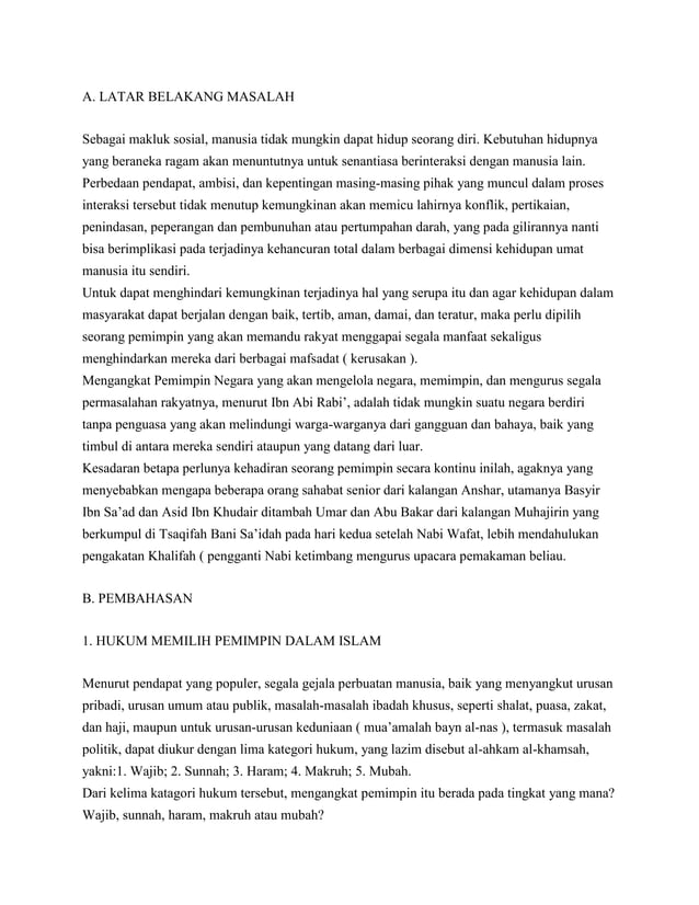 192608705 karakter-pemimpin-dalam-islam | PDF