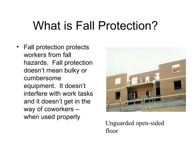 Construction Fall Protection | PPT | First Aid | Injuries