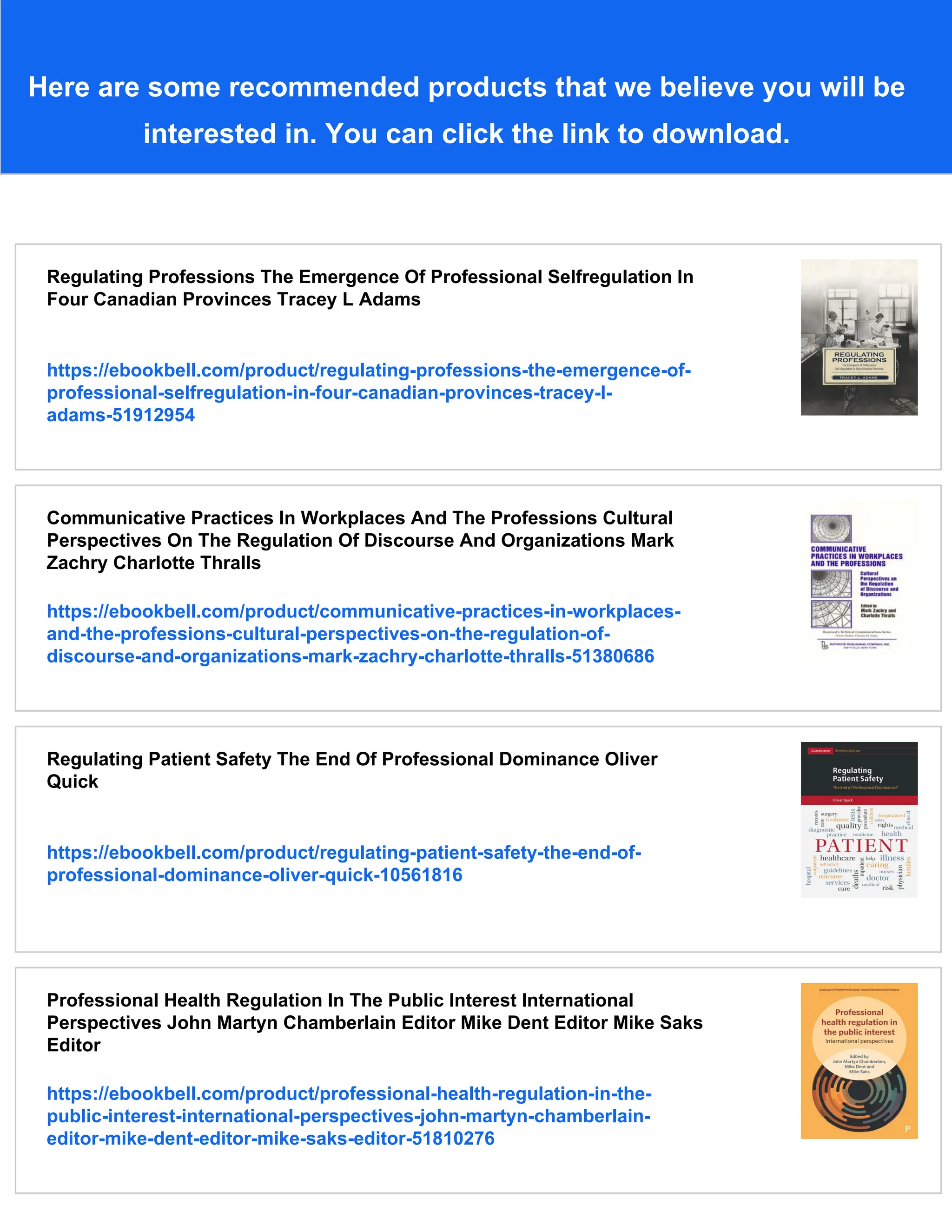 Regulating Professions The Emergence Of Professional Selfregulation In ...