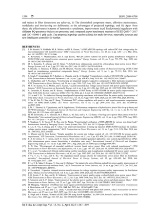 Inductively coupled distributed static compensator for power quality ...