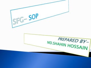 SFG- SOP | PPTX