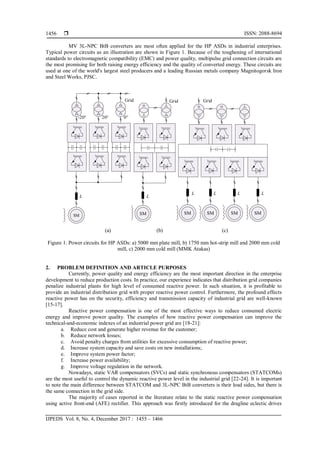 Reactive Power Compensation in Industrial Grid via High-power ...