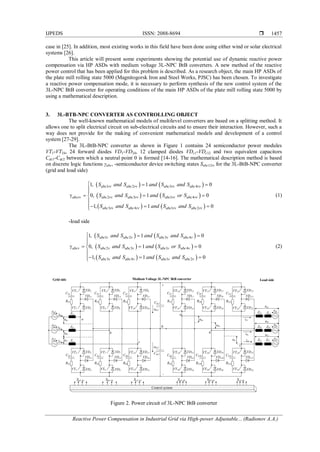 Reactive Power Compensation in Industrial Grid via High-power Adjustable Speed Drives with ...