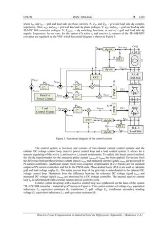 Reactive Power Compensation in Industrial Grid via High-power ...