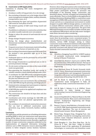 BIM Competencies for Minimizing the Construction Remnant of Project Moving Forward from Linear ...