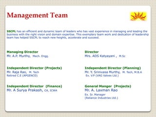 SSCPL Profile | PDF | Civil Engineering Industry | Industries