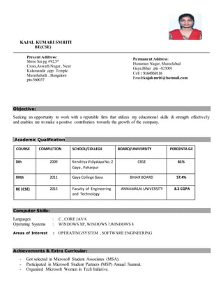 KAJAL resume | DOCX