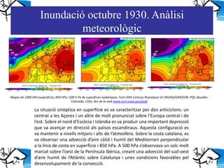 Inundacions Octubre 1930 | PPTX