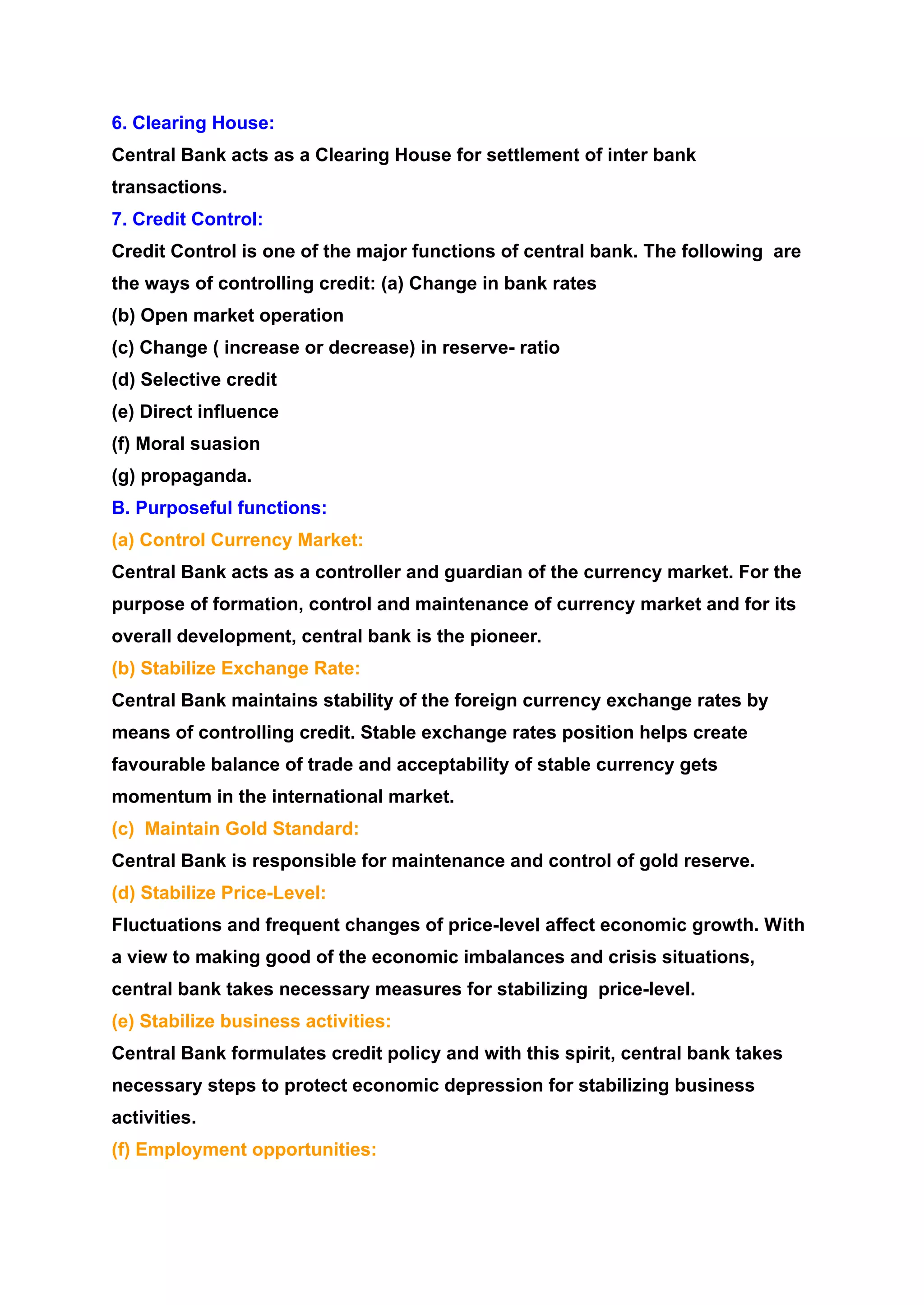 Functions of banks | PDF