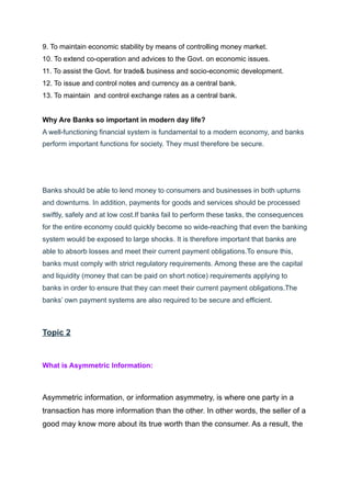 Functions of banks | PDF