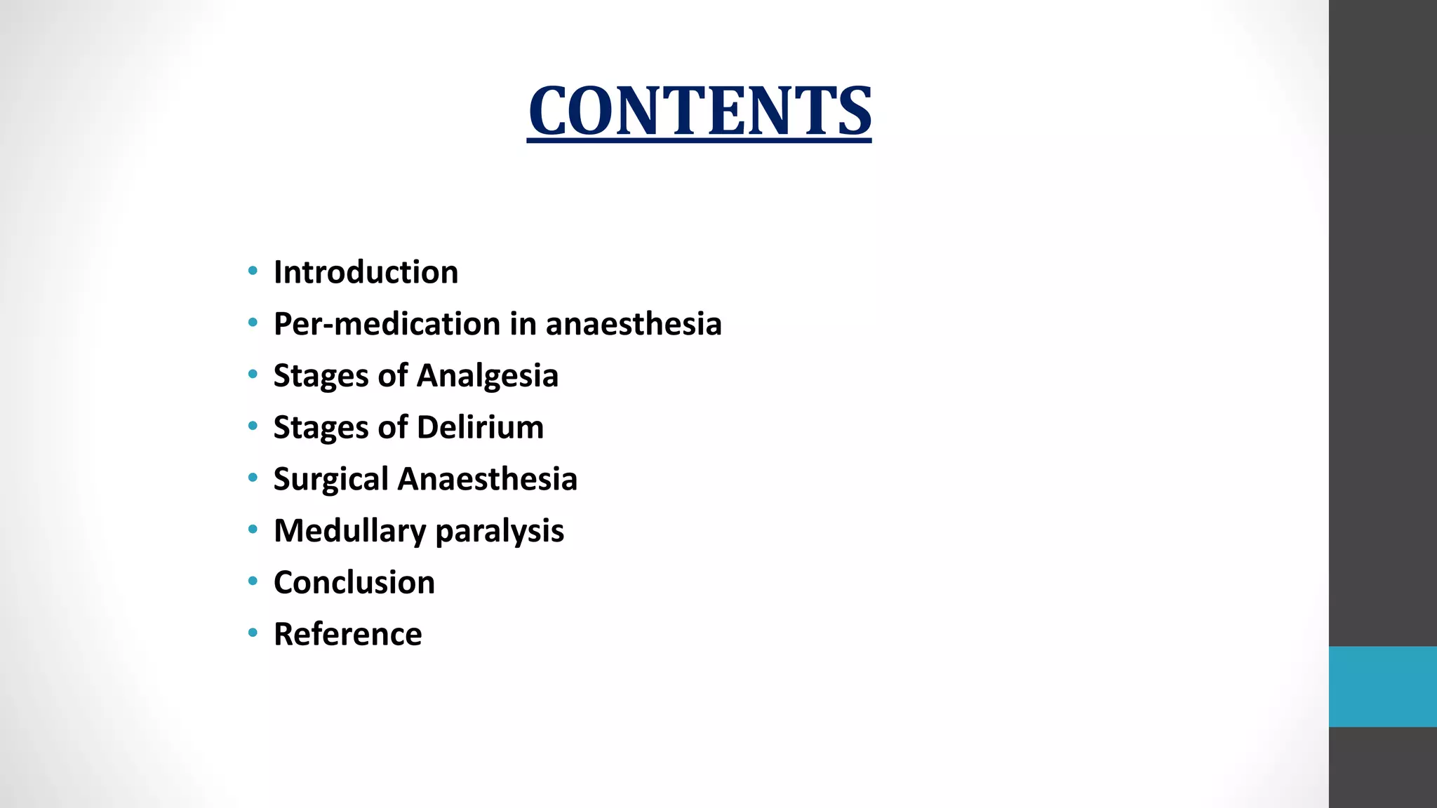 Stages of General Anaesthesia | PPTX
