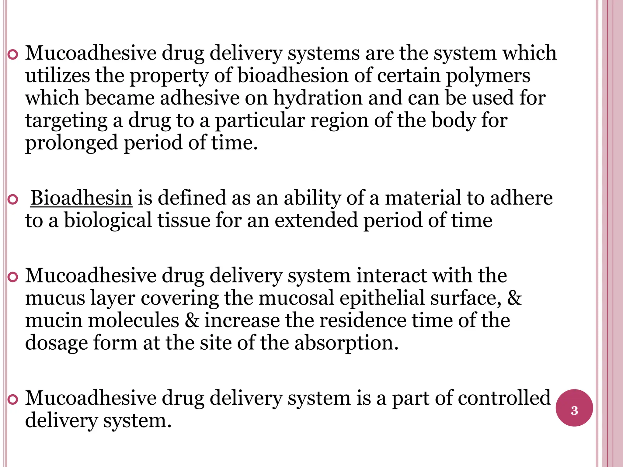 Novel drug delivery system.various factor affecting the design of ...