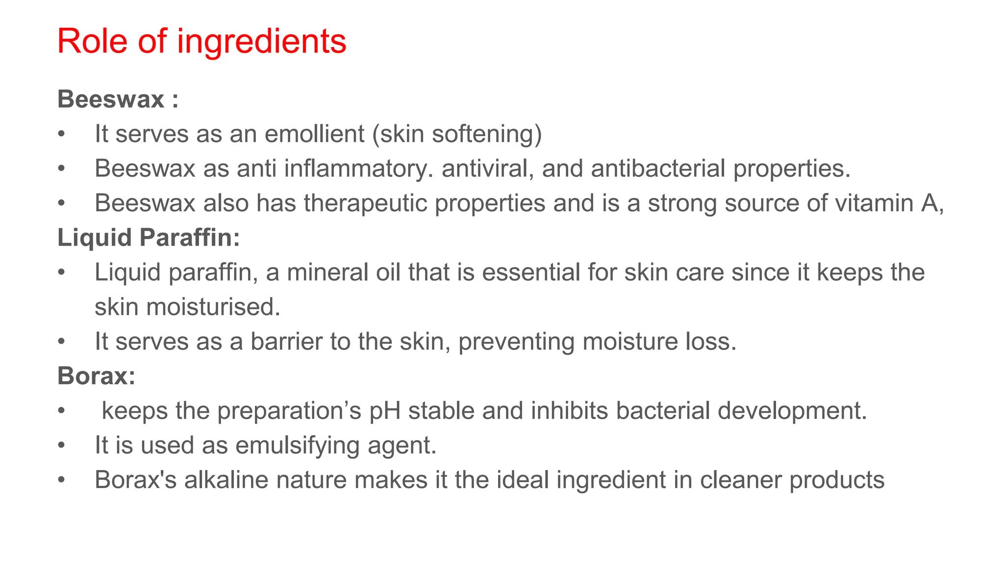 Formulation and preparation of cold cream and vanishing cream | PDF