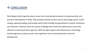 TT agencies in India -APCTD,NRDC,TIFAC,BCIL | PDF