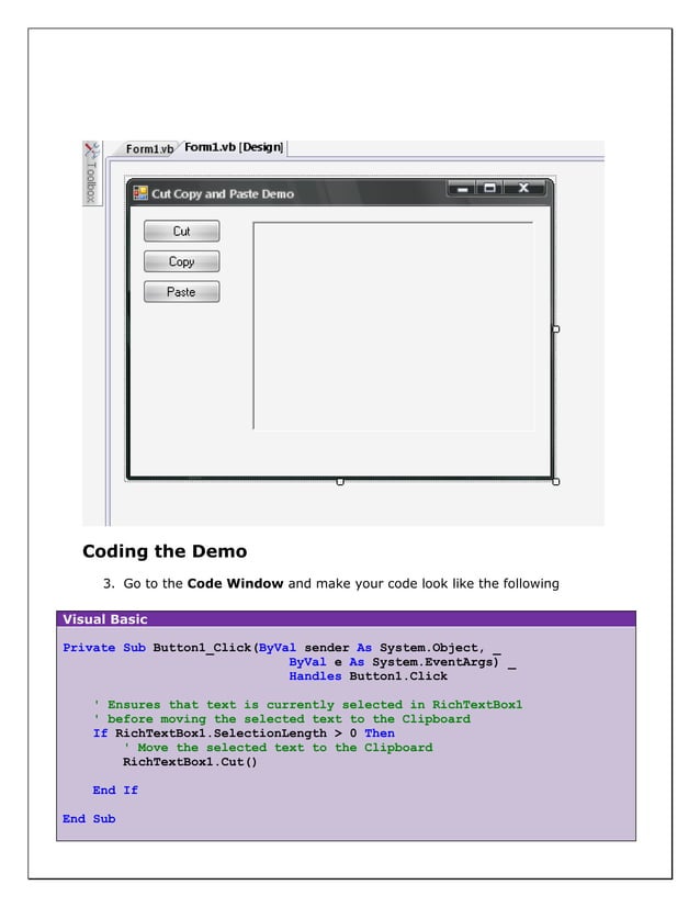 Paste Only Plain Text in RichTextBox Control using Visual Basic.Net
