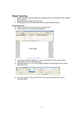Flash Tutorial | PDF