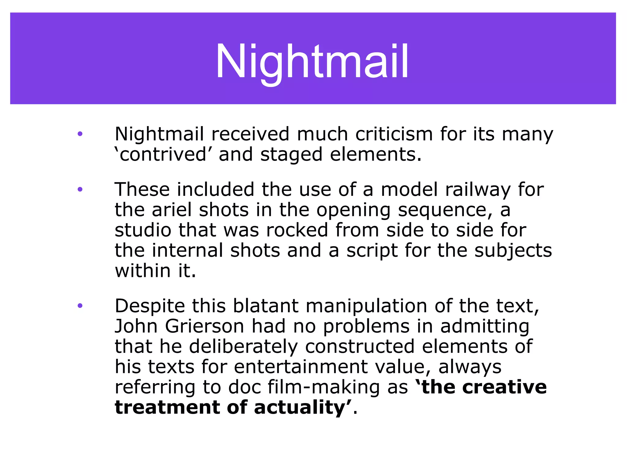 1930s to 1940s documentaries | PPT