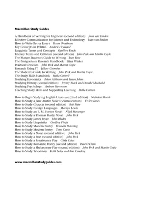 Teaching Study Skills And Supporting Learning Stella Cottrell | PDF