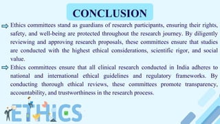 Significance and formalities of ethics committees for Clinical Research | PDF