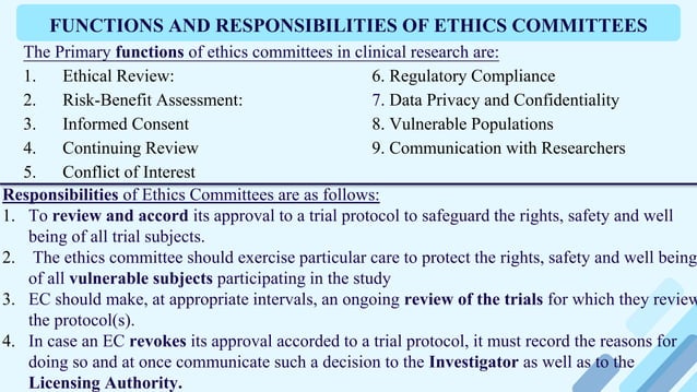 Significance and formalities of ethics committees for Clinical Research | PDF | Pharmaceutical ...