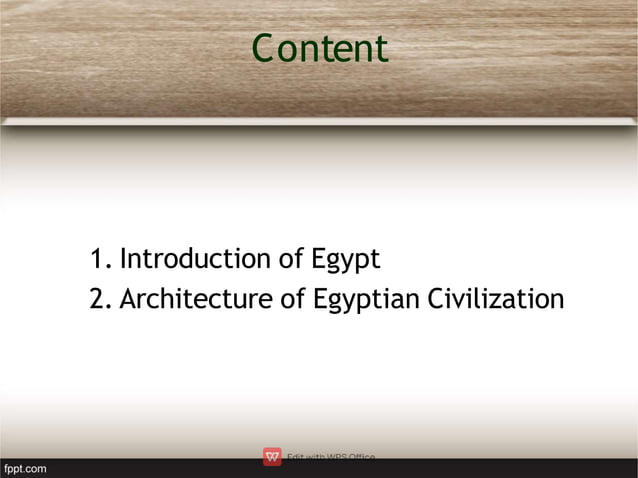 Introductions to Egyptian civilization | PPT