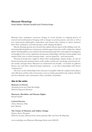 The Future Of Museum And Gallery Design Purpose Process Perception 1st ...
